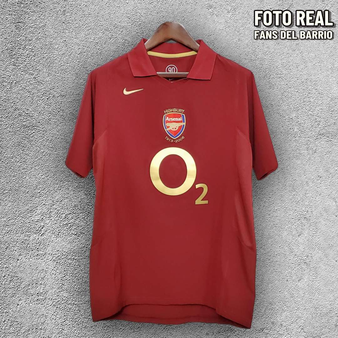 Camiseta Retro Arsenal FC 2005/06 Local para Hombre – Fans del Barrio