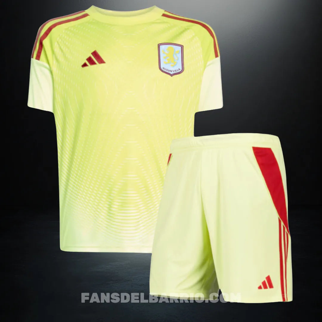 Kit Fan para Niño del Aston Villa 2025/26 Portero Visita – Fans del Barrio