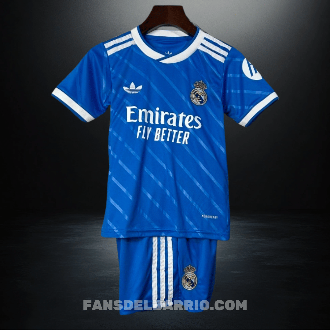 Kit Fan para Niño del Real Madrid 2025/26 Alternativo – Fans del Barrio